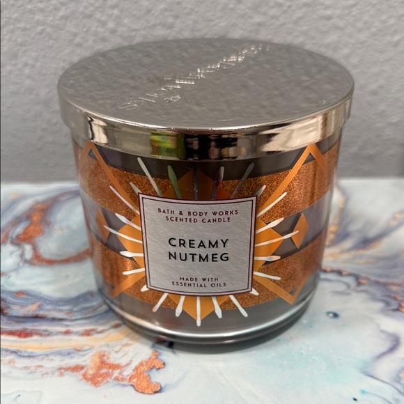 Bath & Body Works | Accents | Bath Body Works Creamy Nutmeg 3 Wick ...